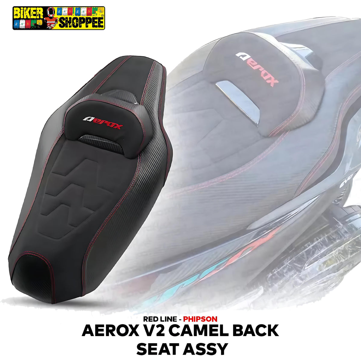 AEROX 155 V2 CAMEL BACK SEAT – BiKER SHOPPEE
