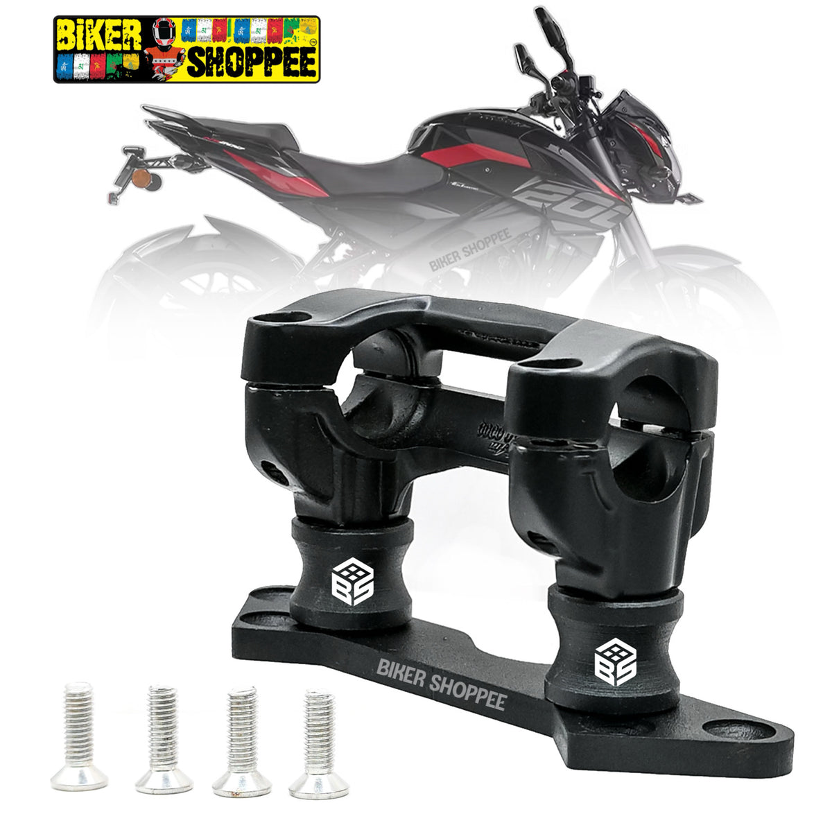 BUY PULSAR NS200 UPRIGHT HANDLEBAR CONVERSION KIT | TOURING MOD BIKER ...